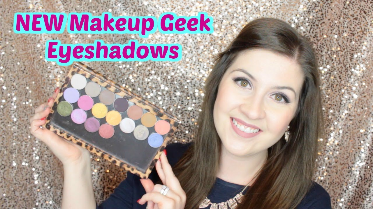 New Makeup Geek Eyeshadows (ALL 18 SHADES) - Review & Swatches - YouTube