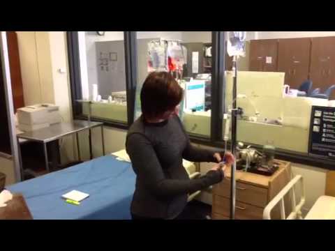 Setting up a line for blood transfusion - YouTube
