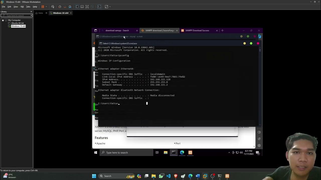 MySQL dgn Konsep Fragmentasi & Replikasi: 2. Membuat replikasi dengan konsep Master to Slave ...