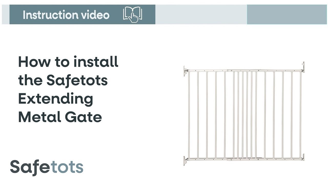 How to install the Safetots Extending Metal Gate | Safetots - YouTube