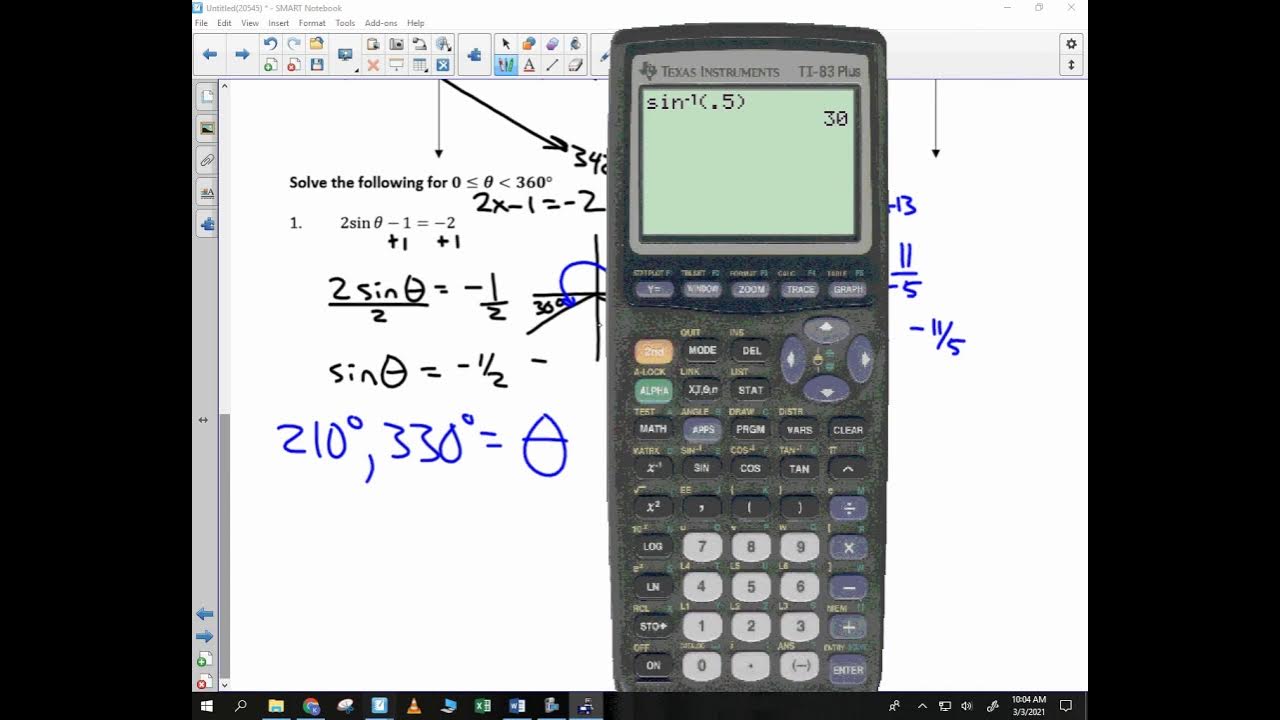 Trigonometry Solving Trig Equations of Linear Form - YouTube