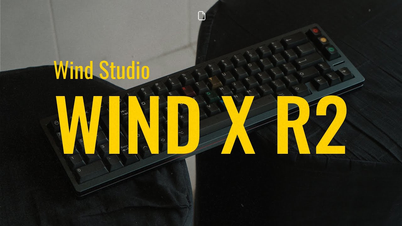 Wind X R2 // Polycarbonate Plate // WS Brown Switch // PBTFans Retro ...