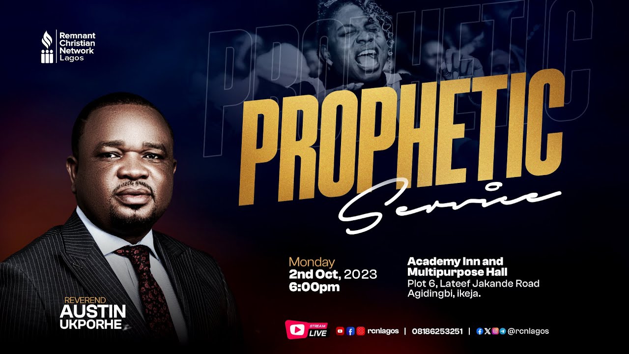 COMMUNITY BIBLE STUDY || PROPHETIC SERVICE || REV AUSTIN UKPORHE ...