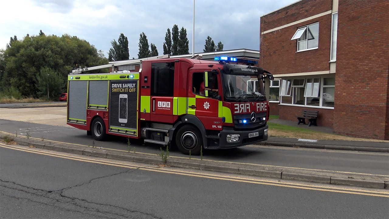 London Fire Brigade Driver Training Responding from County Station ...