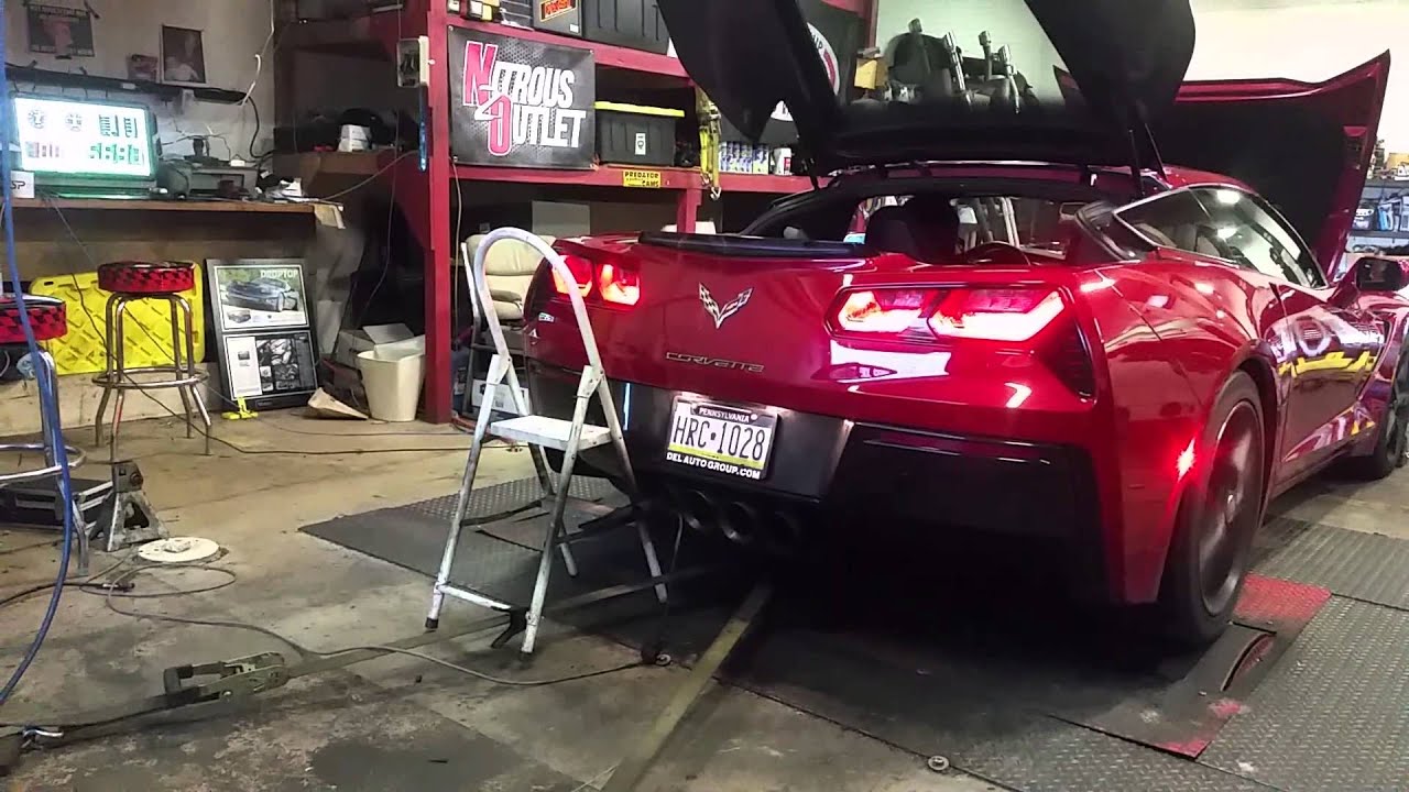 C7 Corvette Boost Dyno Run - Medium Boost - YouTube