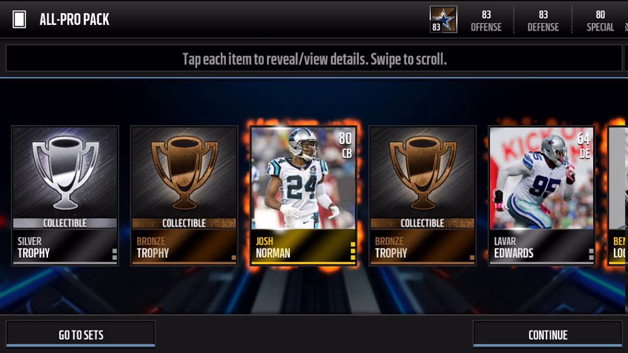 MADDEN MOBILE 16 - 5 ALL PRO PACKS - YouTube