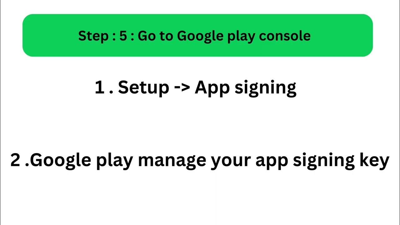 How to fix "To Upload an Android App Bundle you must be enrolled in Play App Signing" - YouTube