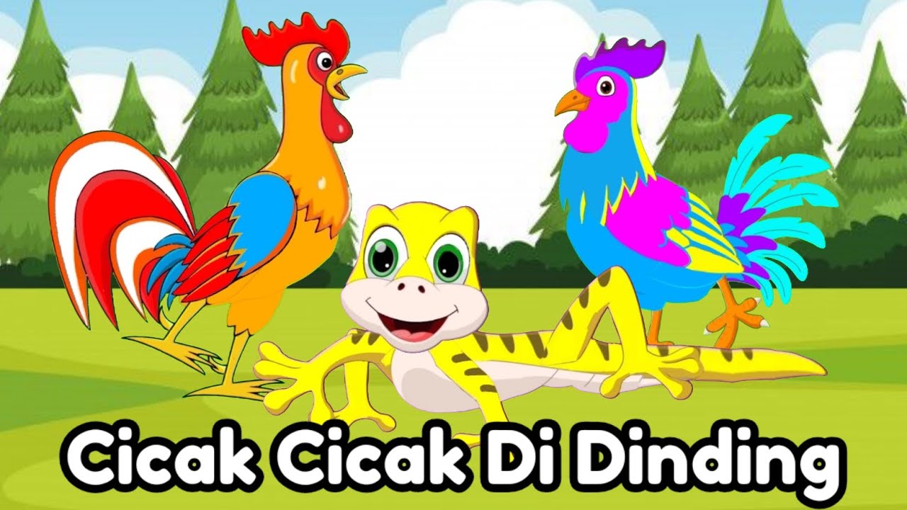 Cicak cicak di dinding-Lagu anak anak-Ayam warna warni-Cicak - YouTube