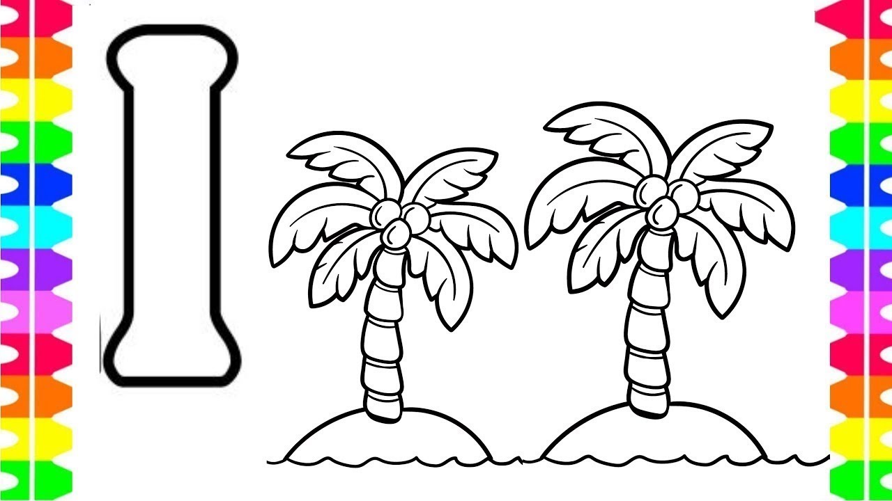 Alphabet I, Island, Phonics, Learning and Drawing for Kids and Toddlers ...