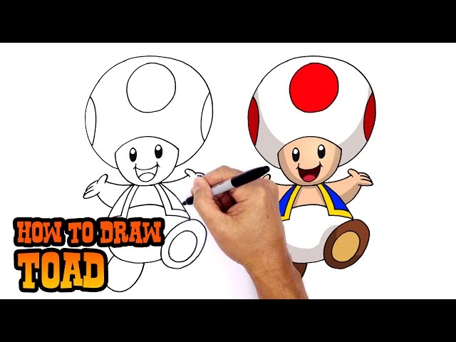 How To Draw Toad How To Draw Toadette From Super Mario (Super Mario)