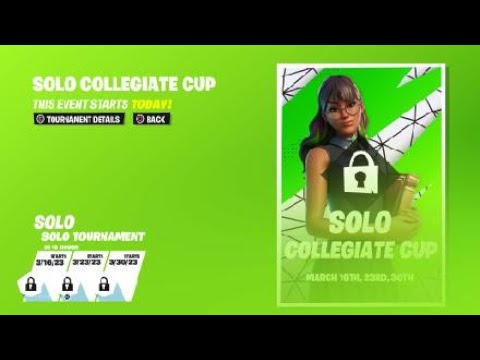 Fortnite Solo Collegiate Cup + How To Get A Free Spray (Fortnite X ...