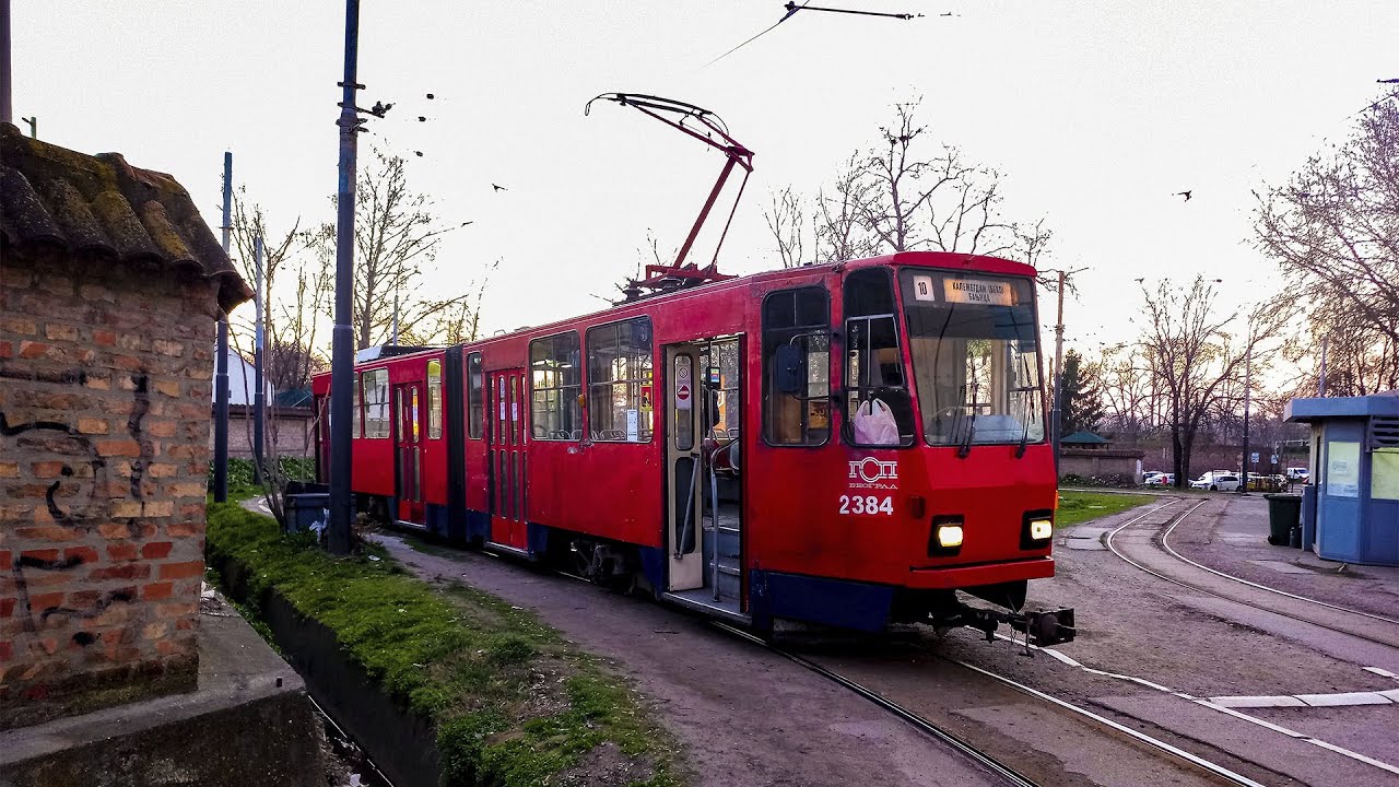 Belgrade tram ride from Novi Beograd to Karađorđev park - YouTube