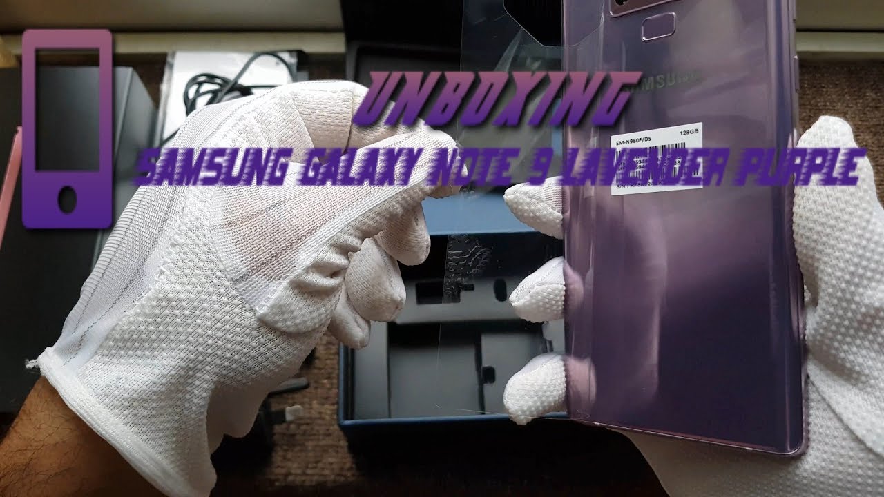 Samsung Galaxy Note 9 Lavender Purple 6.4" 128GB ~ UNBOXING - YouTube