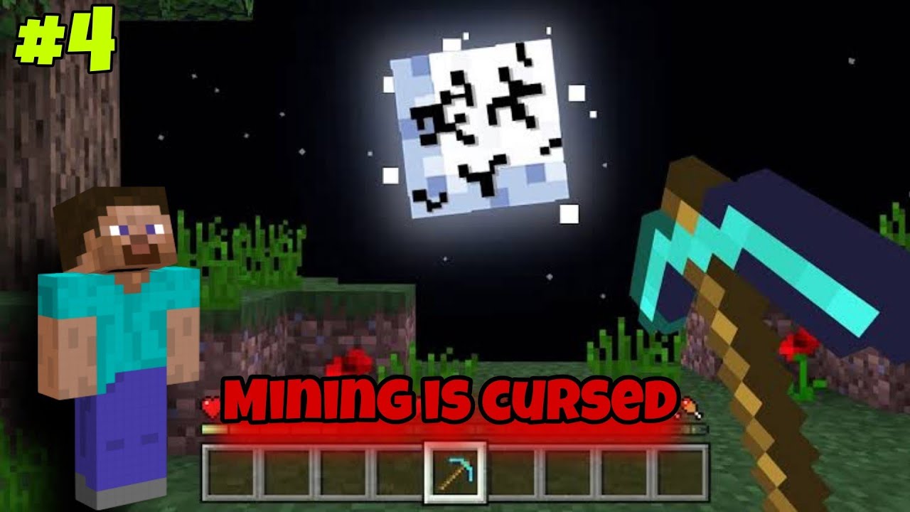 MINECRAFT PE SURVIVAL SERIES DAY 4 || MINING IS CURSED IN MY WORLD # ...