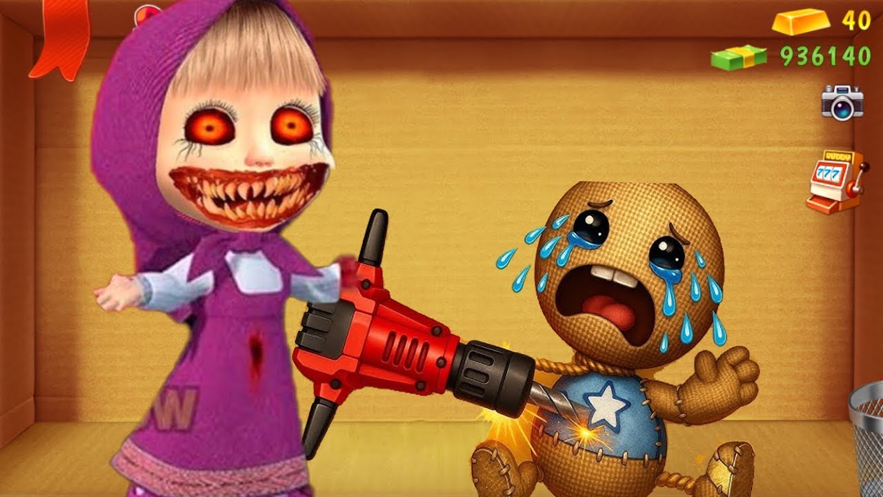 Masha vs The Buddy in Horror Meat Grinder | Kick The Buddy - YouTube