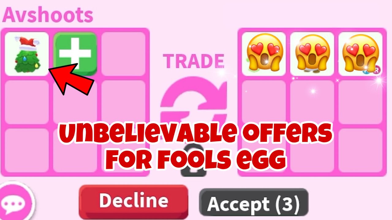 Trading Fool egg in adopt me 😱 ️ - YouTube