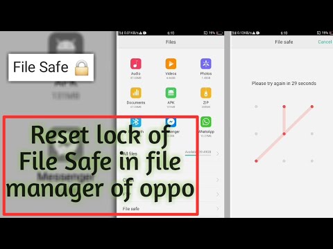 how to remove or reset lock of File Safe in file manager of oppo. - YouTube