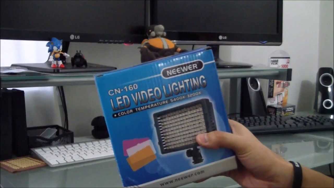 Neewer LED Light Unboxing - YouTube