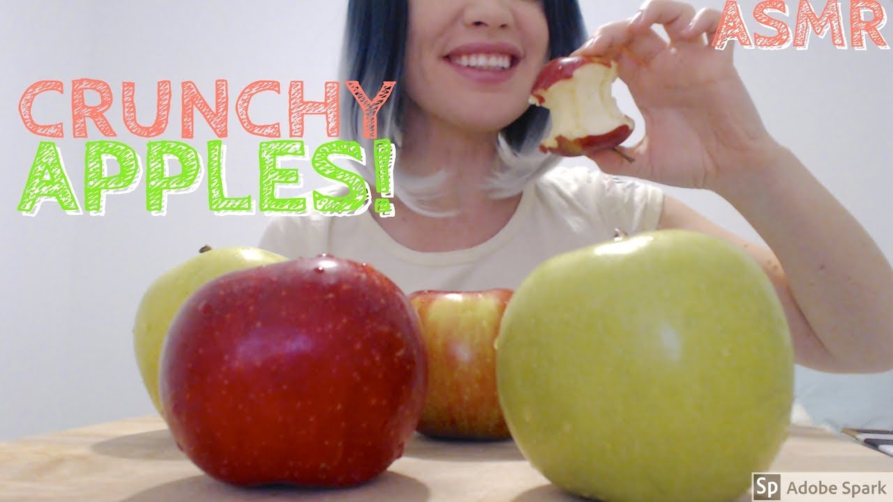 ASMR Eating Apples | No Talking | Joy Chew 音フェチ - YouTube