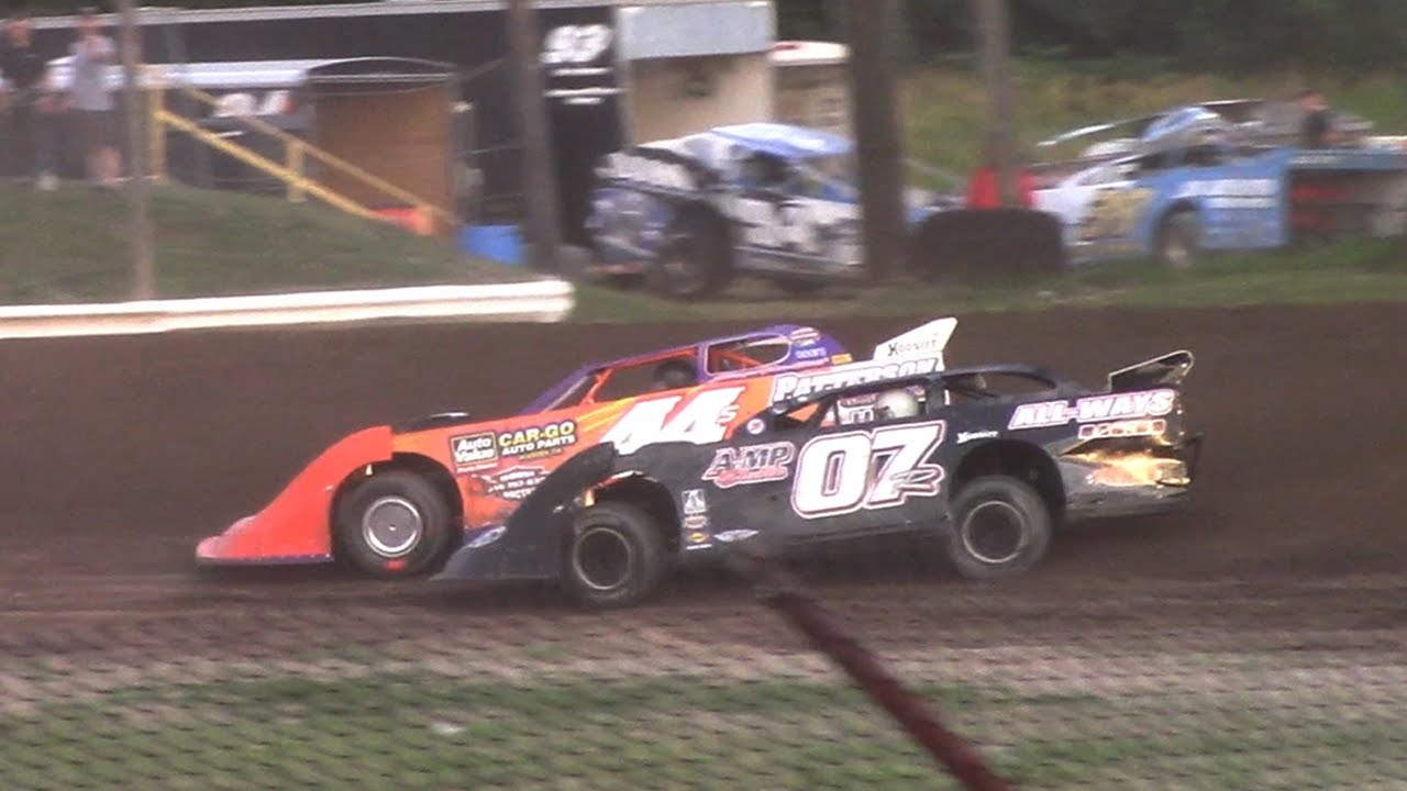 ULMS Super Late Model Heat One | Genesee Speedway | 7-6-17 - YouTube