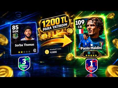 1 GÜNDE TAKİPÇİ HESABINI UÇURDUM! 1200 TL + 109 MALDİNİ 🔥 | eFootball 2027 Mobile