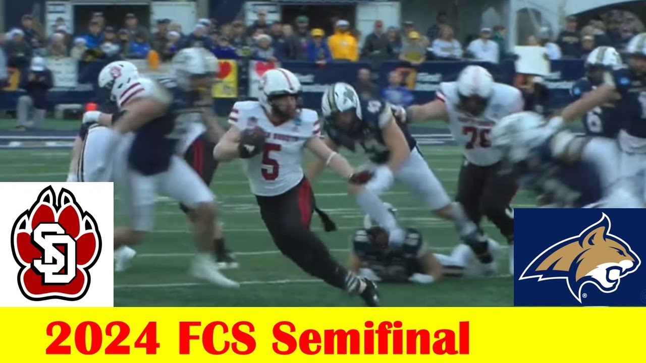 #4 South Dakota vs #1 Montana State Football Game Highlights, 2024 FCS ...