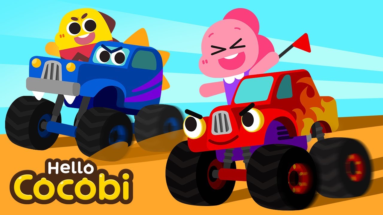 Monster Truck | Car & Trucks Nursery Rhymes for Kids & Babies | Hello ...