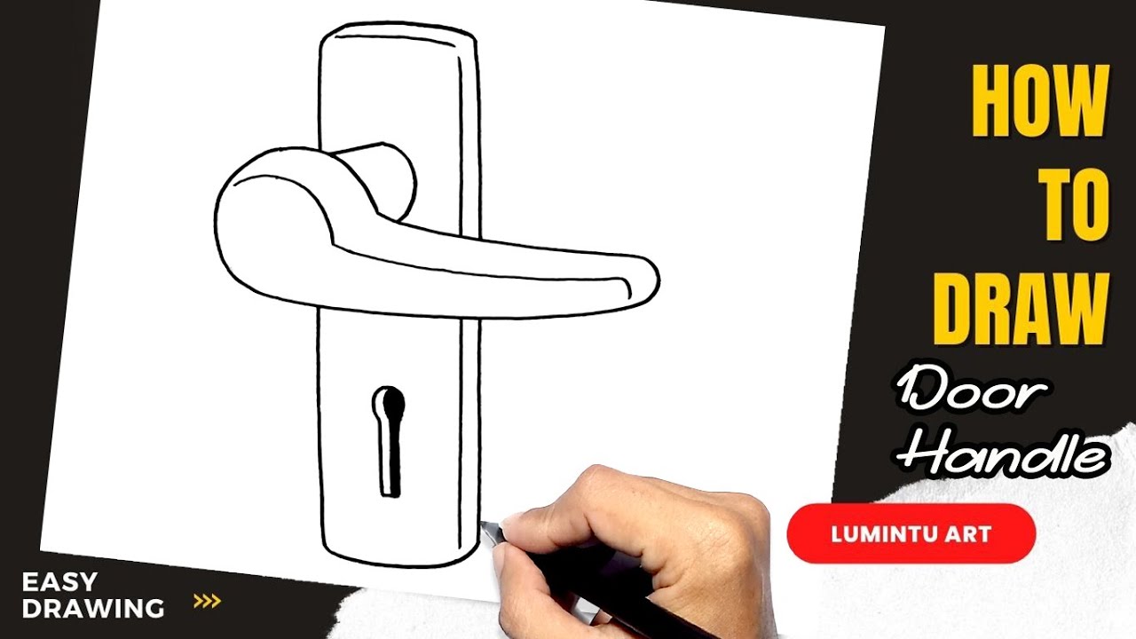 How to draw Door Handle - YouTube