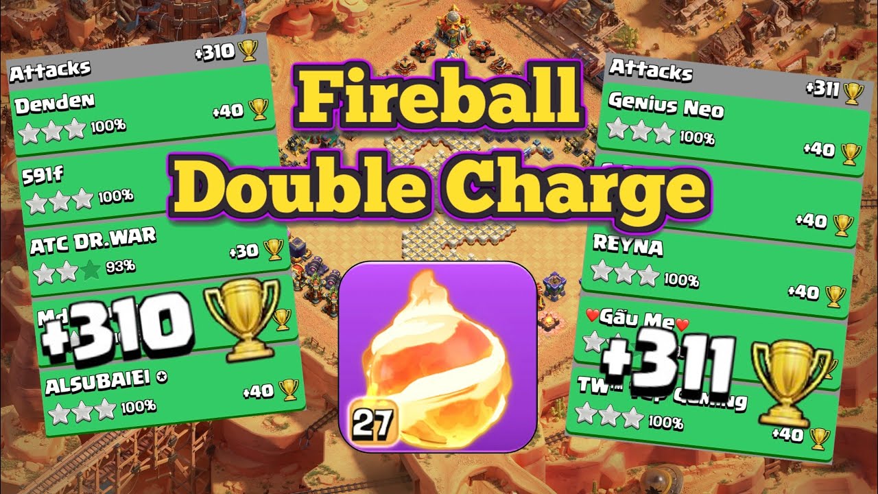 Fireball + 9 healers | Live Attacks! #17 | June 2024 - YouTube