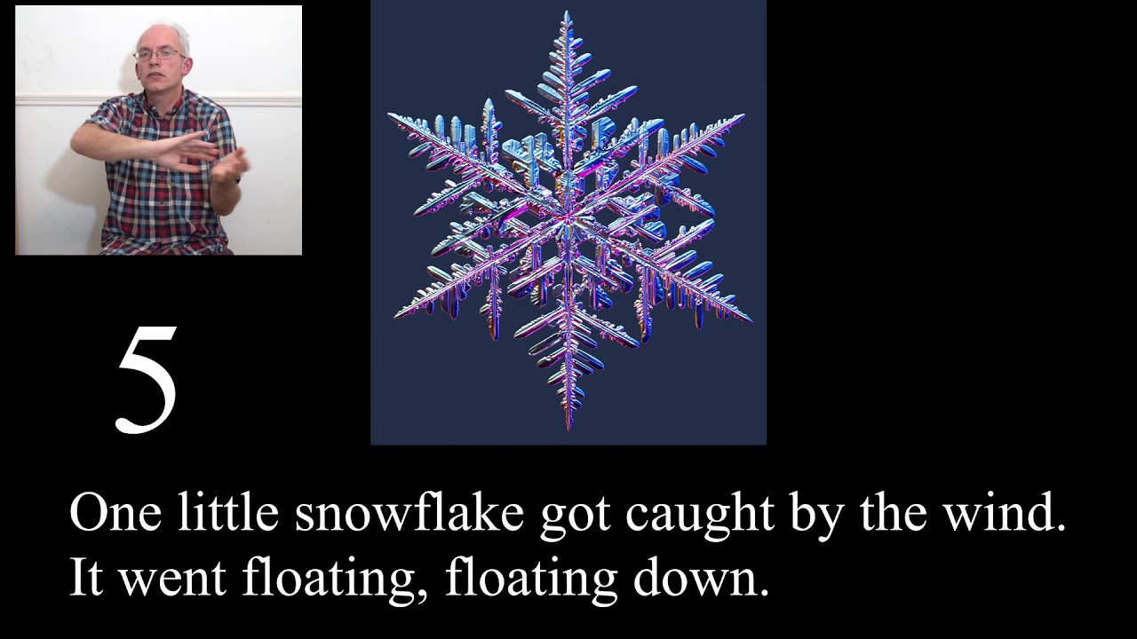 Six Little Snowflakes Song with actions and subtitles - YouTube