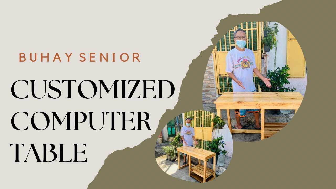 CUSTOMIZED COMPUTER TABLE (PALOCHINA WOOD) - YouTube