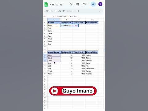 xlookup in Google Sheets to return multiple columns as results #googlesheets #shorts #xlookup ...