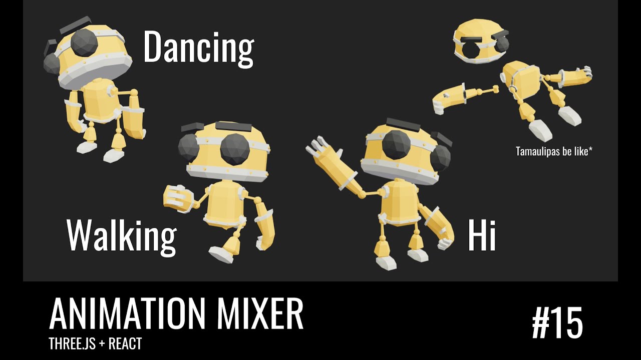 Three & React # 15 - Animation Mixer - Controla las animaciones de tu ...