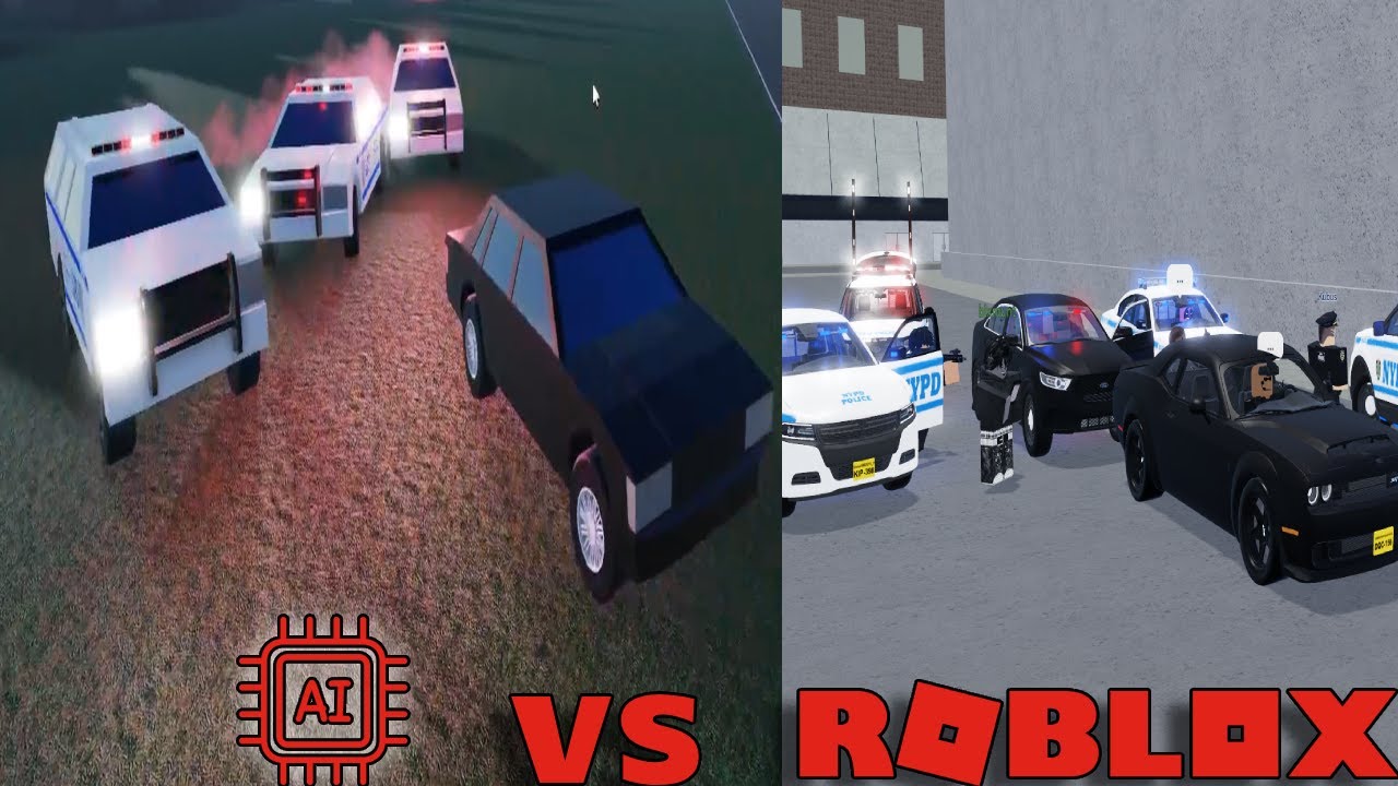 ARE REAL ROBLOX POLICE BETTER THAN AI POLICE?? - YouTube