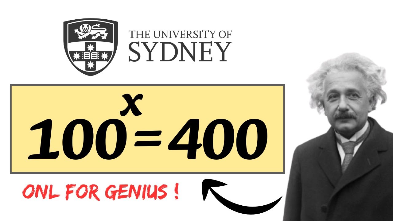 Sydney University | Entrance Exam Question | Math Problems | Premath ...