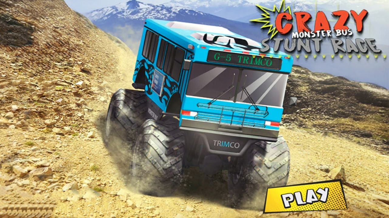 Crazy Monster Bus Stunt Race Android Gameplay (HD) - YouTube