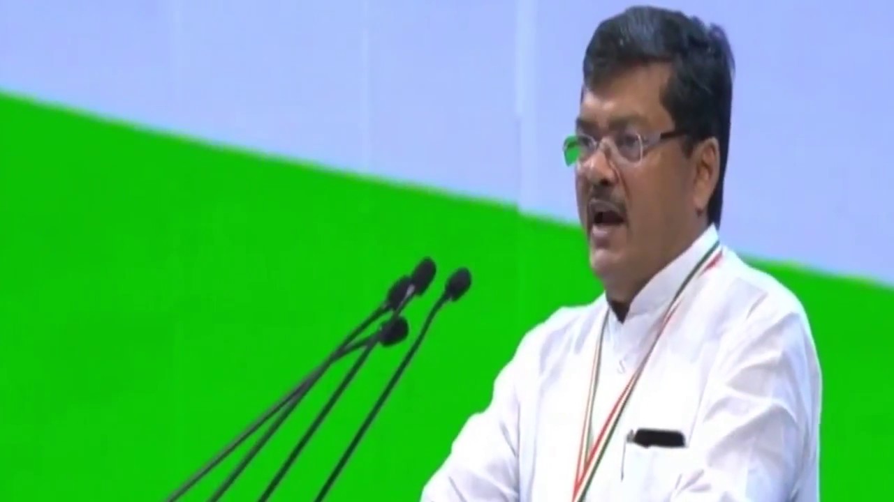 Mukul Wasnik speech at the Congress Plenary 2018 - YouTube