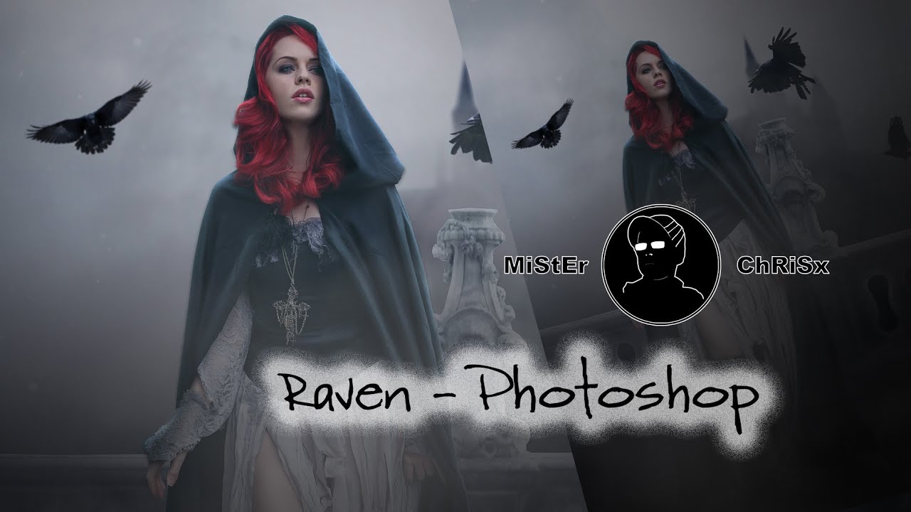 Raven - Photoshop Manipulation Tutorial - YouTube