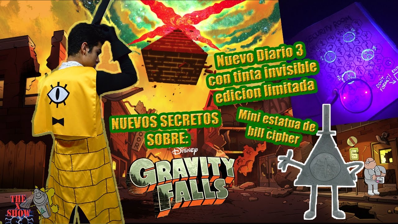El Diario 3 Edicion Limitada de Gravity Falls y Mas Journal 3 Black ...