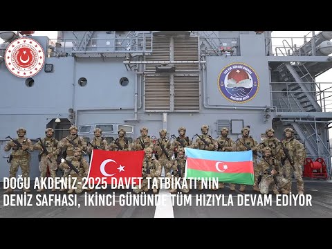 Doğu Akdeniz-2025 Davet Tatbikatı’nın Deniz Safhası, İkinci Gününde Tüm Hızıyla Devam Ediyor