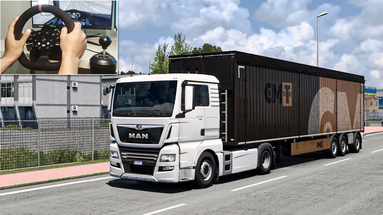 MAN TGX Euro 6 - Euro Truck Simulator 2 | Steering Wheel Gameplay - YouTube