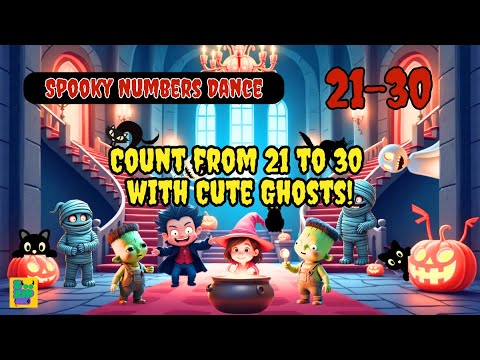 Dancing with Numbers 21-30 | Spooky Numbers Dance | Learn Number 21-30 ...