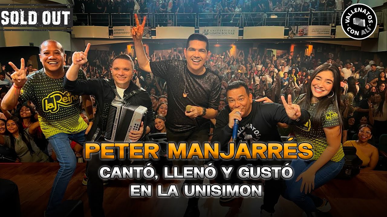 Peter Manjarrés, cantó, llenó y gustó en la unisimon - Vallenatos con ...