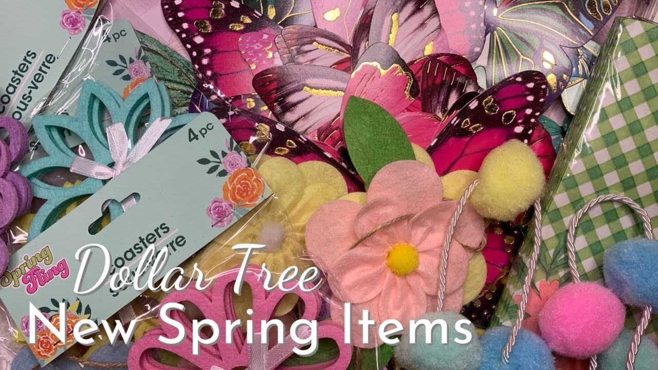 Spring Items Popping Up At Dollar Tree! Come See! - YouTube