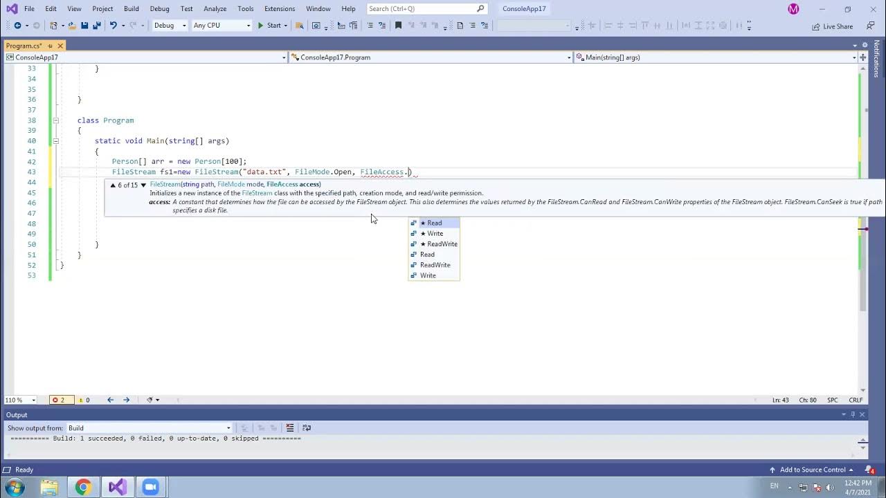 CpE311 CSharp-14-IO Files and Streams-Example3-UML - YouTube