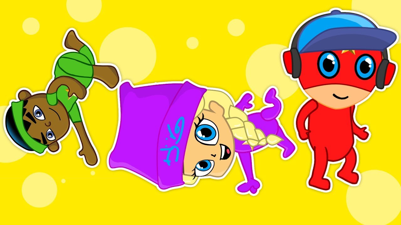 SUPERHÉROES BEBÉ RAPEROS BAILAN BREAK DANCE Dibujos Animados para niños ...