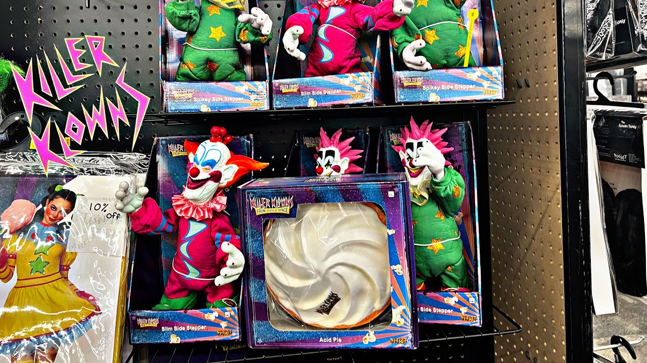 Awesome Killer Klowns Merch at Spirit Halloween/Reviews - YouTube
