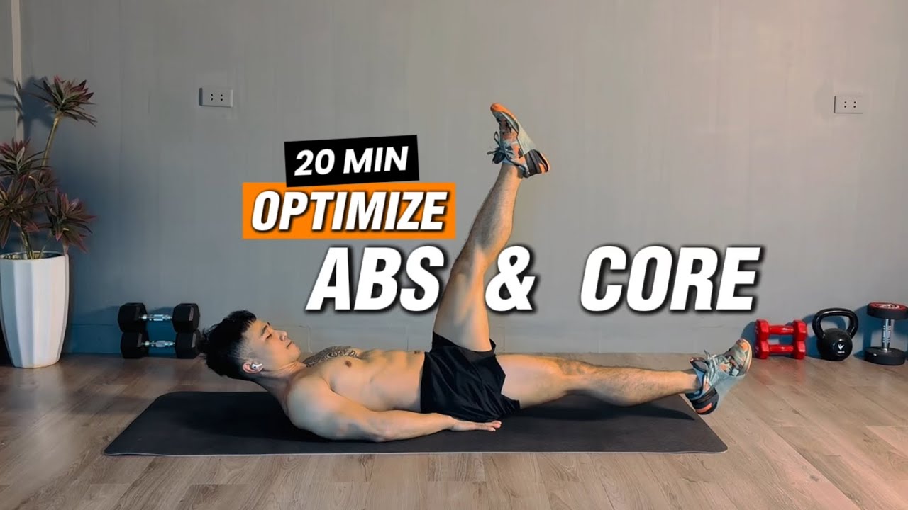 20 MIN OPTIMIZE ABS - TOTAL CORE/AB Workout At Home ( No Equipment - No ...