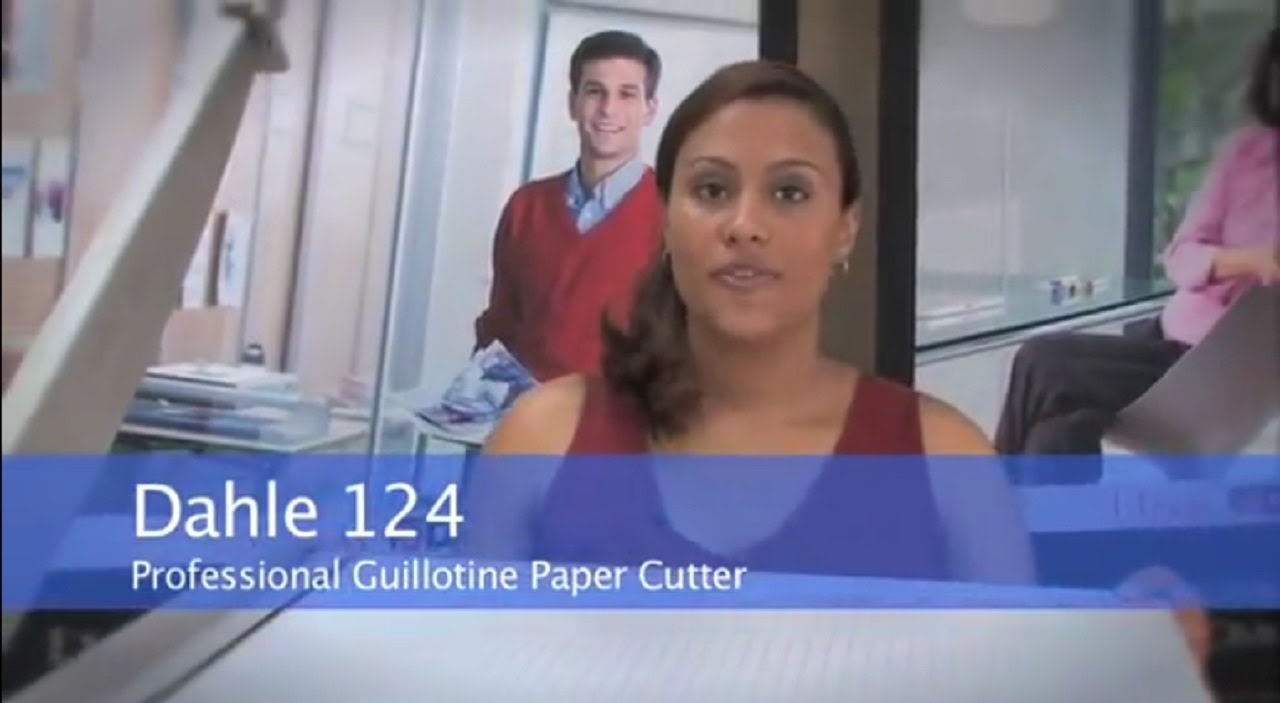 Dahle 124 Guillotine 24 Inch Paper Cutter - YouTube