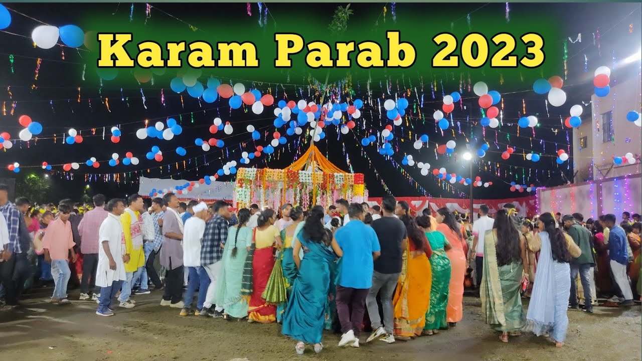 Karam Parab Ranchi 2023 🌿| करम परब की रात 🎉 | Karma festival Jharkhand ...